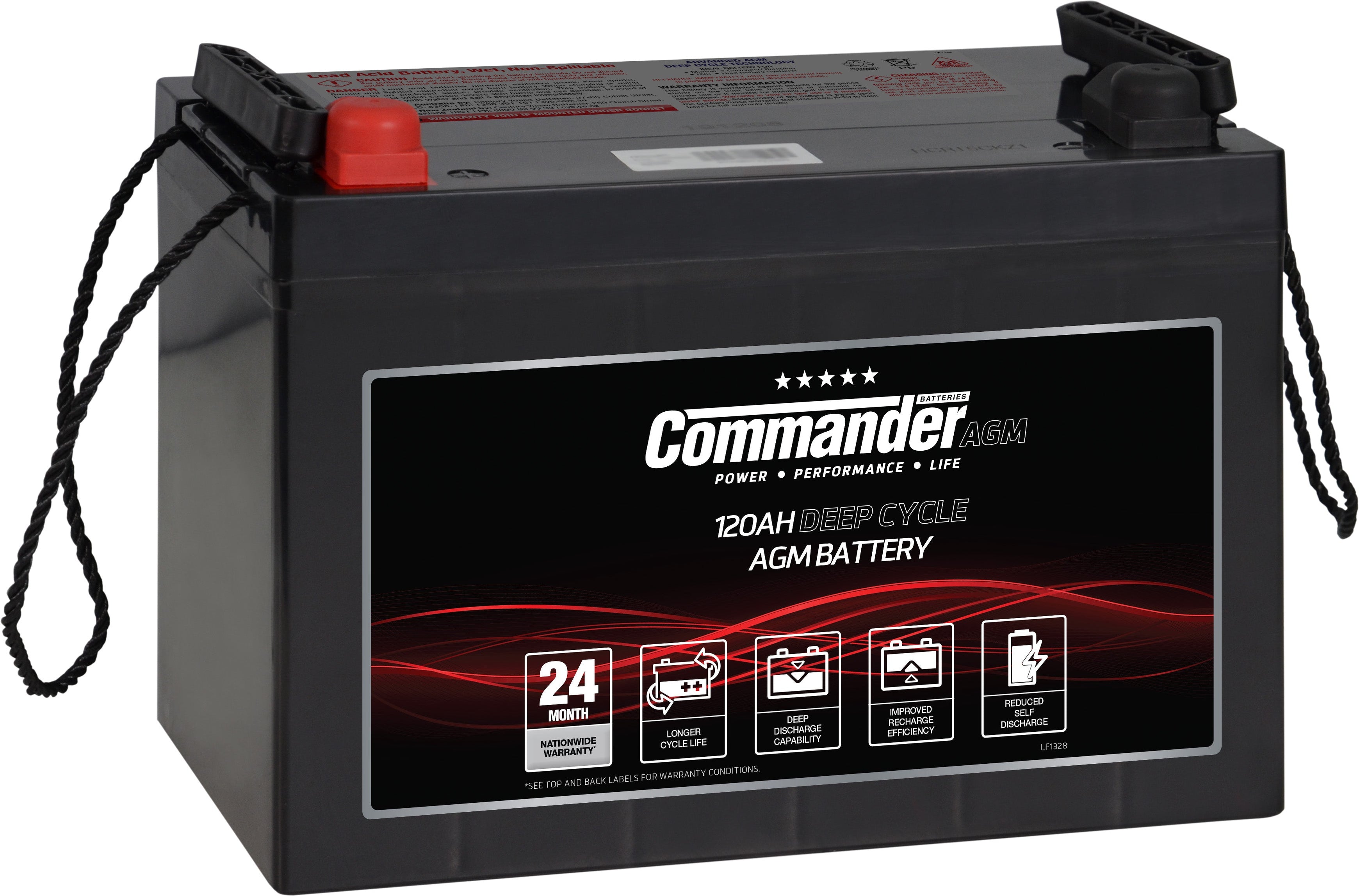 Commander AGM Deep Cycle Battery 120AH — Marine Energy Systems