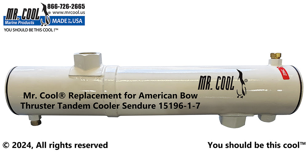 15196-1-7 American Bow Thruster Tandem Cooler Replacement Mr Cool ...
