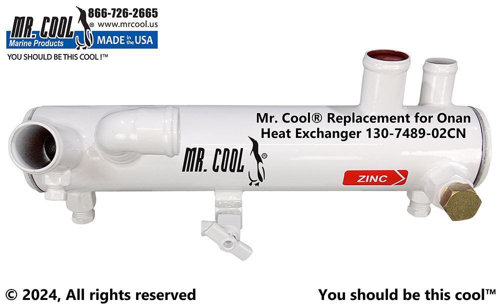 ONAN MDKD & MDKB HEAT EXCHANGER MEC 130-7489-02CN — Marine Energy Systems