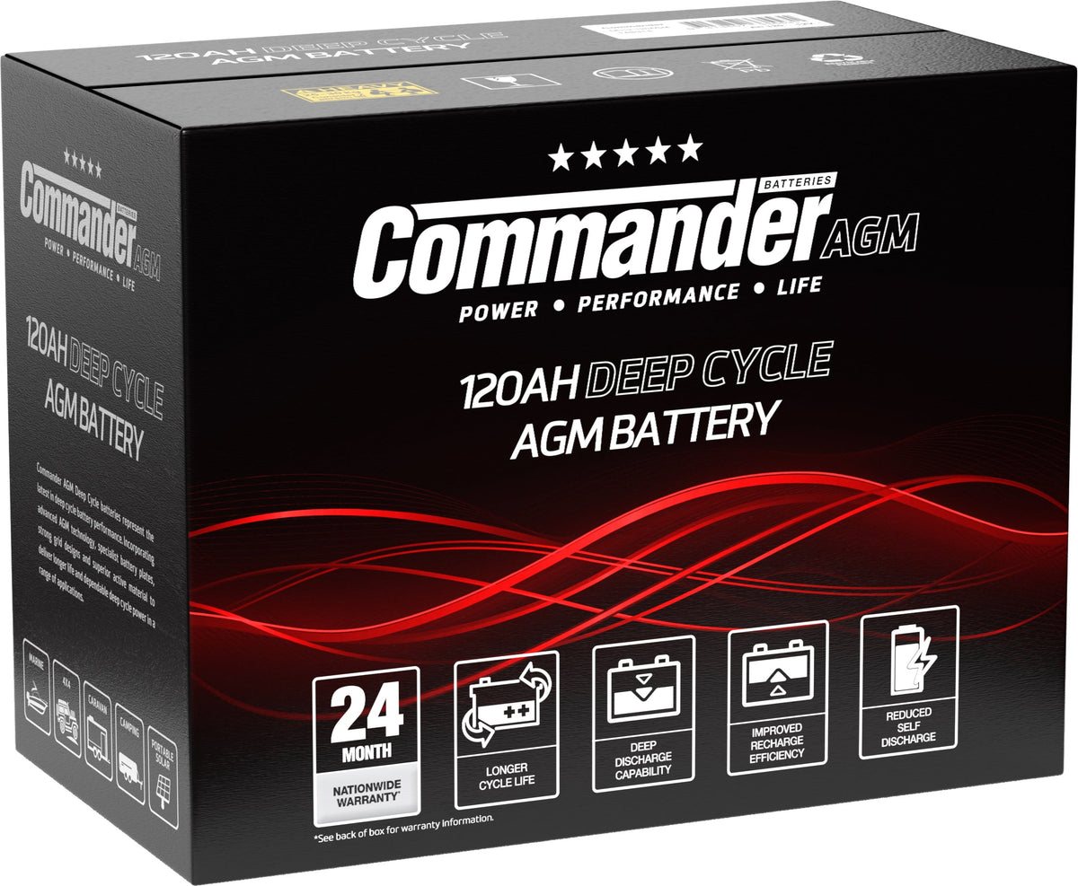 Commander AGM Deep Cycle Battery 120AH — Marine Energy Systems