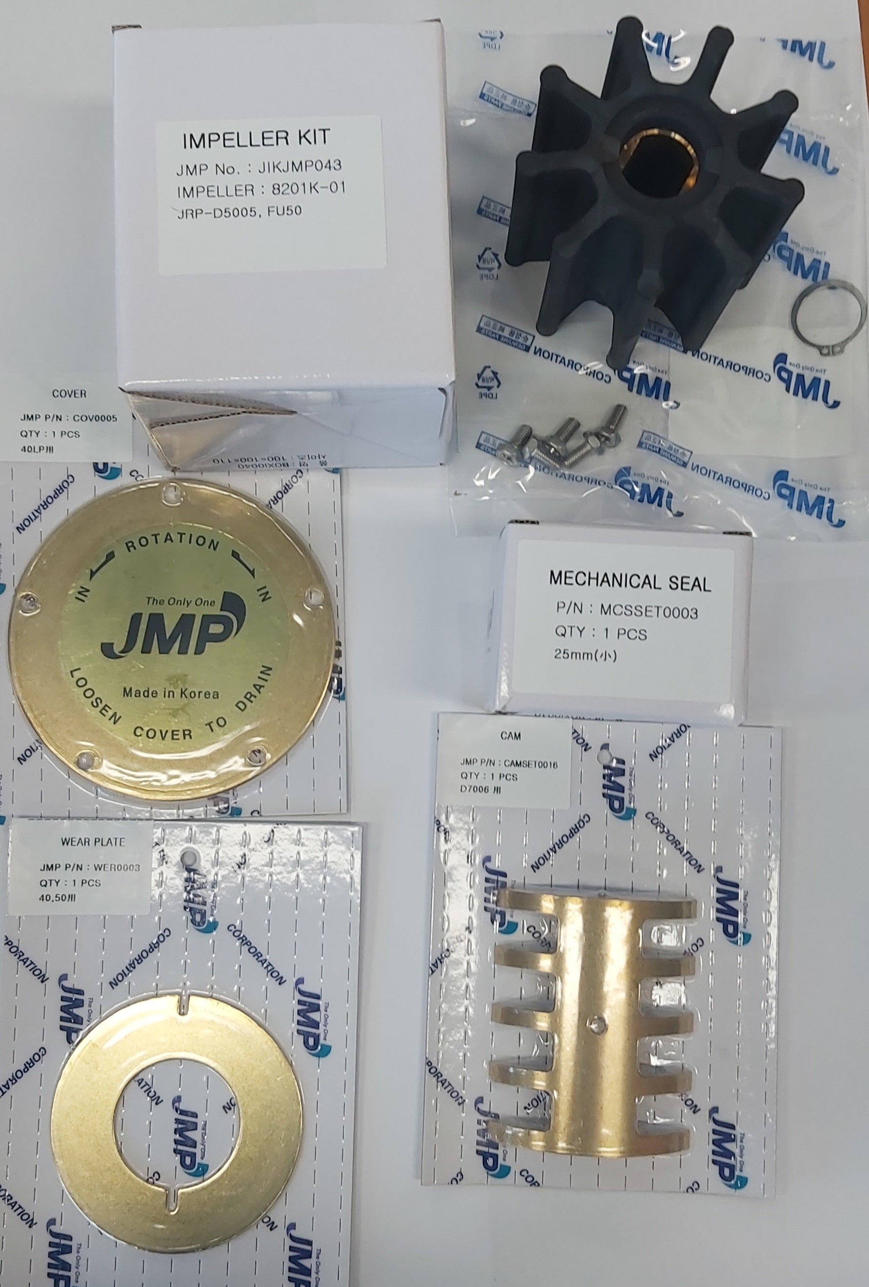 Service Kit (Minor)JSM0041 for Seawater Pump JMP JPR-D5005 ( Doosan 40 ...