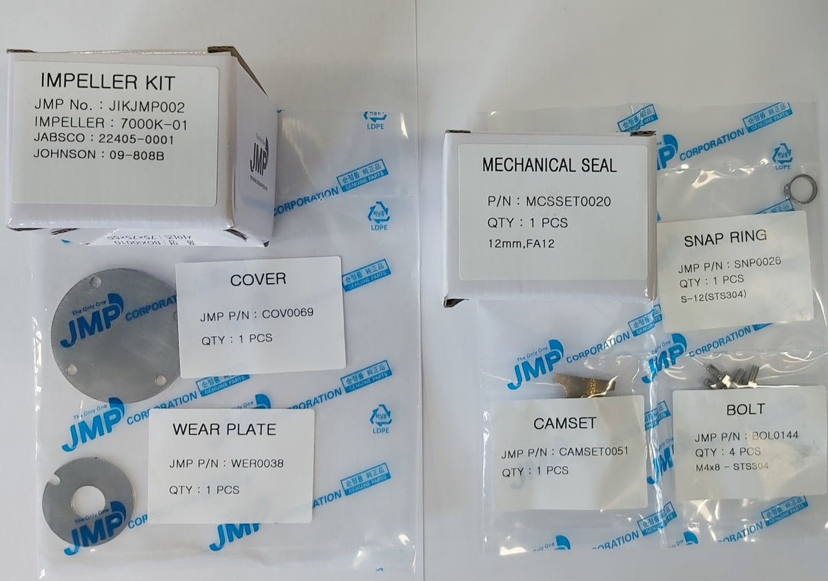 Minor Service Kit JSM0165 for JMP Pump JPR-WB10IP — Marine Energy Systems