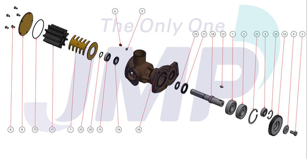 Major Service Kit JSK004101 for JMP JPR-D5005/ Doosan 65.06800-7006B P ...