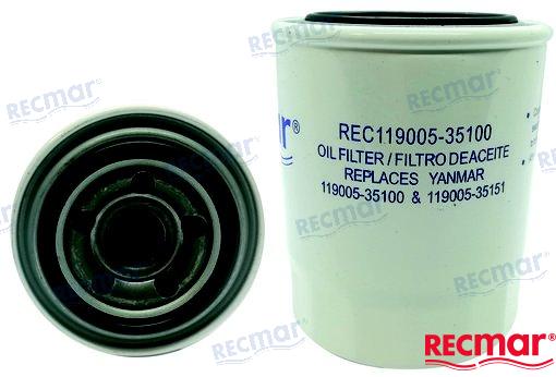 Yanmar 4LH-TE Oil Filter 119005-35151 Replacement — Marine Energy Systems