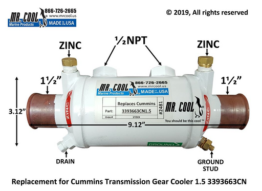 Cummins - HEAT EXCHANGERS & COOLERS — Marine Energy Systems