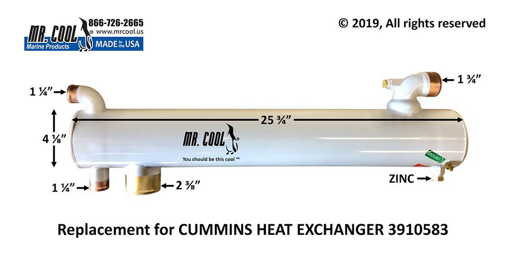 Cummins - HEAT EXCHANGERS & COOLERS - Marine Energy Systems