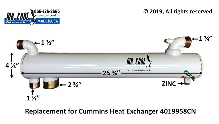 Cummins - HEAT EXCHANGERS & COOLERS - Marine Energy Systems