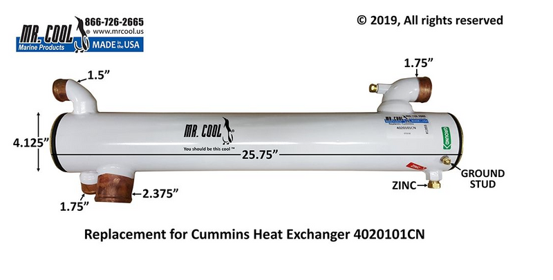Cummins - HEAT EXCHANGERS & COOLERS - Marine Energy Systems