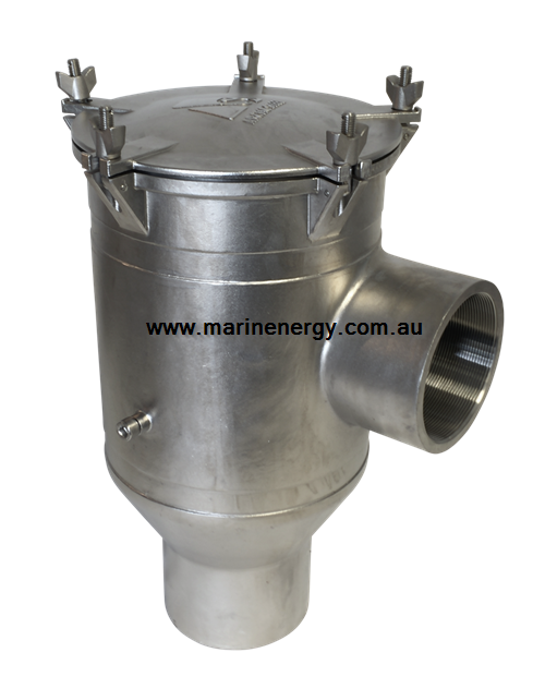 4″ Seawater Strainer (Bottom In Side Out) Stainless Steel 2205 - Marine ...
