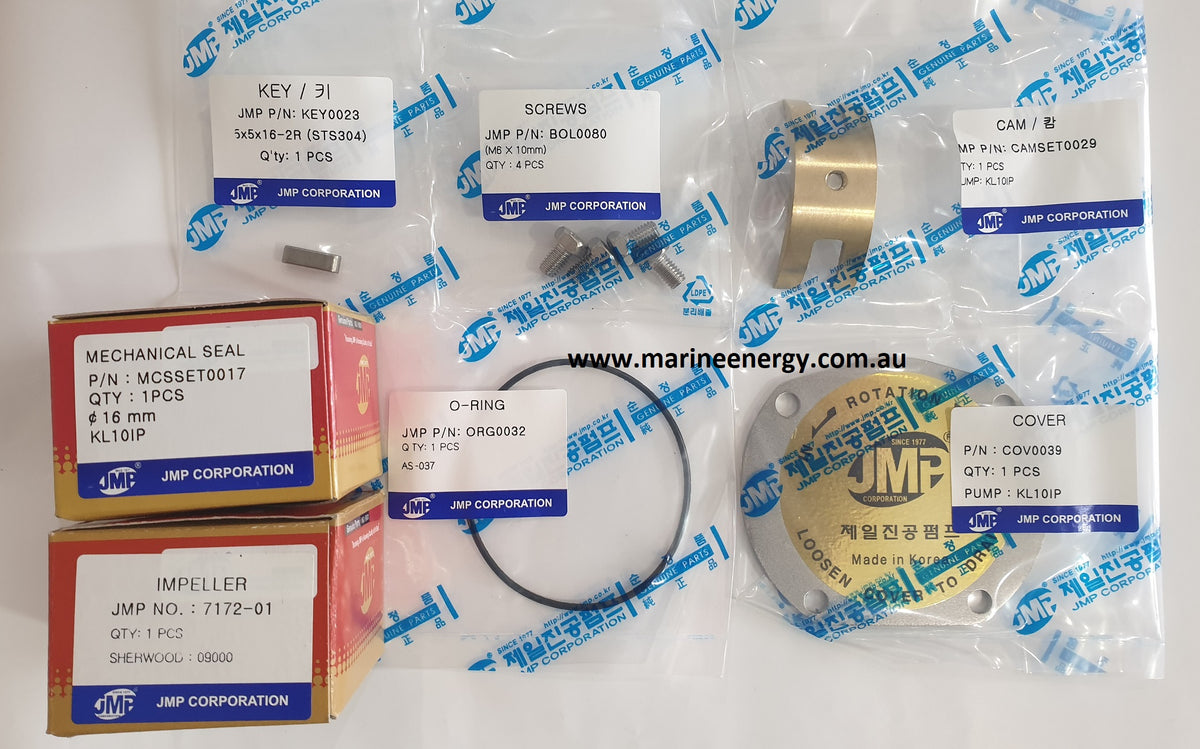Service Kit (Minor) JSM0114 for Seawater Pump JMP JPR-KL10IP — Marine ...