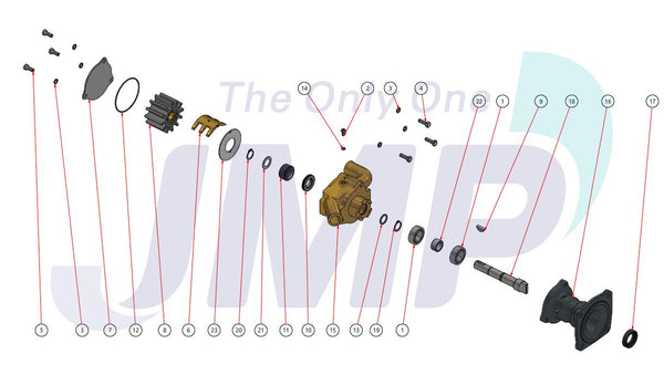 Minor kit JSM0161 for G1010 JMP JPR ON7310 & ON7312 Pumps - Marine ...