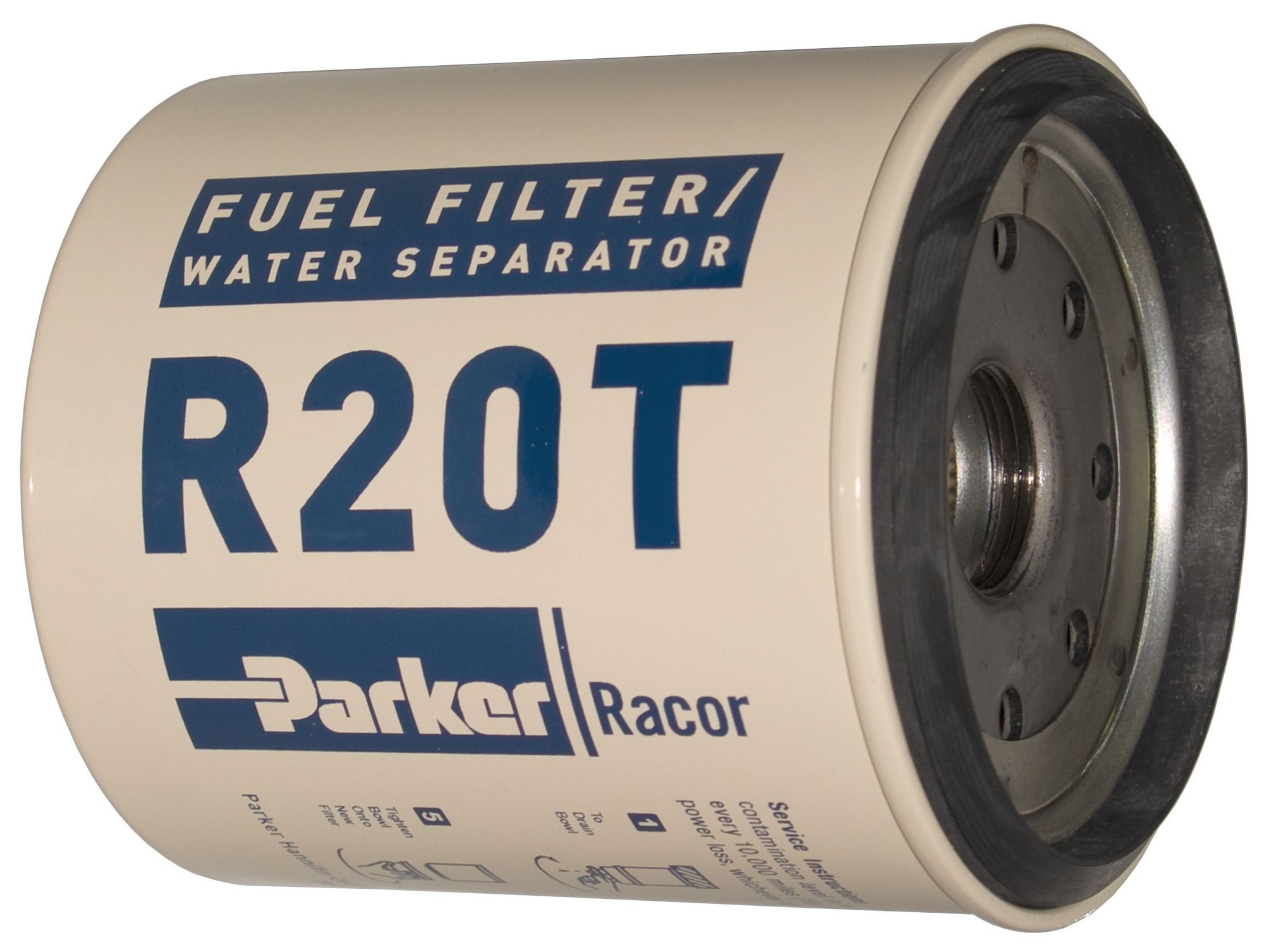 Racor R20T (10 micron) Diesel Spin-on Fuel Filter / Water Separator ...