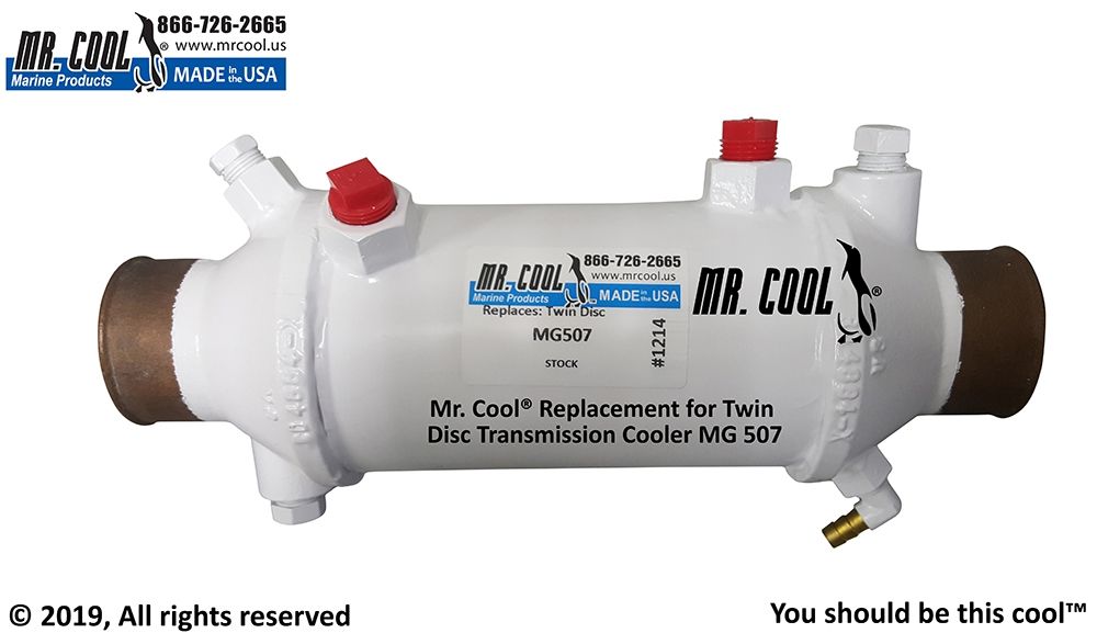 MG 507 Twin Disc Transmission MG507 Cooler Replacement - Marine Energy ...