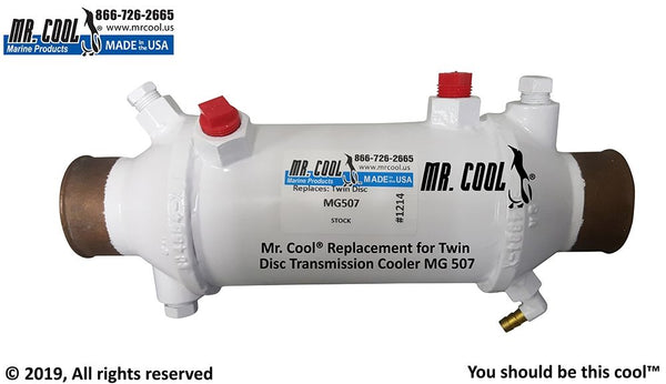 MG 507 Twin Disc Transmission MG507 Cooler Replacement - Marine Energy ...